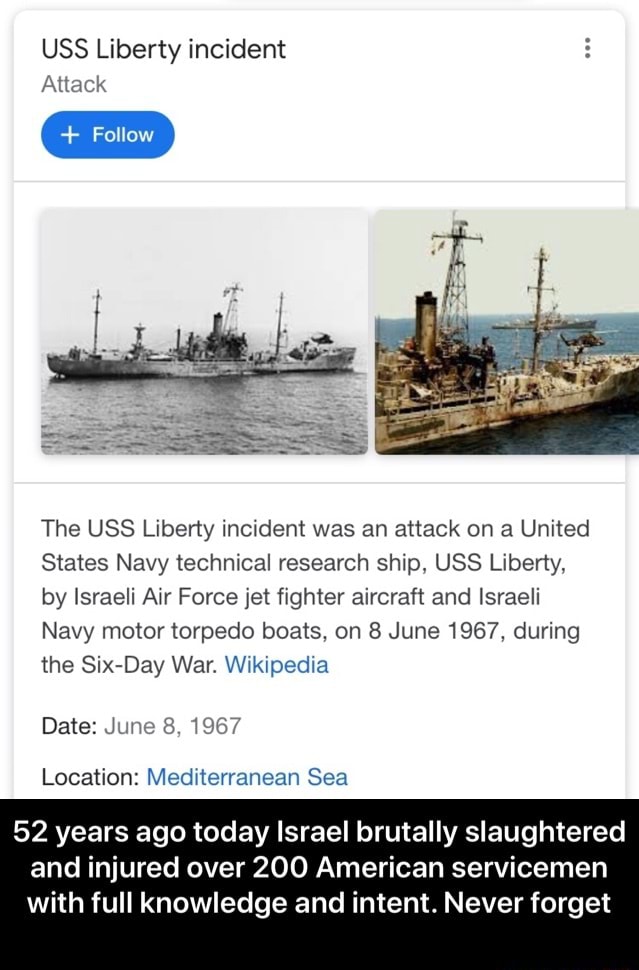 USS Liberty incident The USS Liberty incident was an attack on a United ...