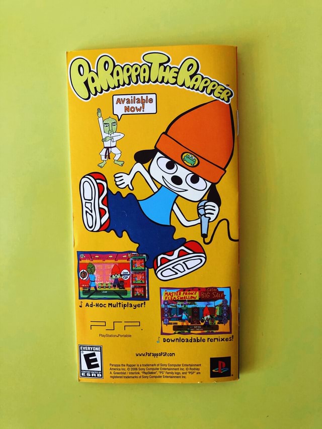 PaRappa The Rapper - Available PlayStationsPortable WWw.ParappaPSPcon ...
