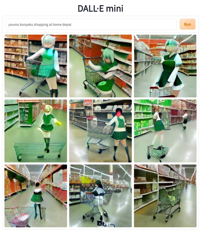 Mini DALE youmu konpaku shopping at home depot Run - iFunny