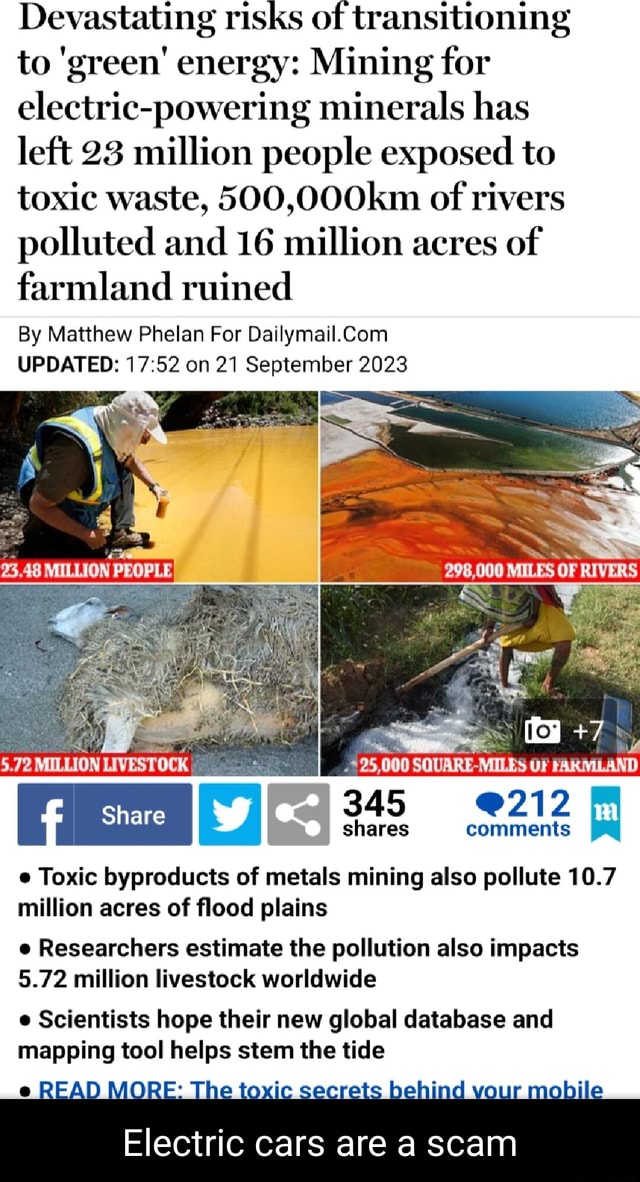 Devastating risks of transitioning to 'green' energy: Mining for ...