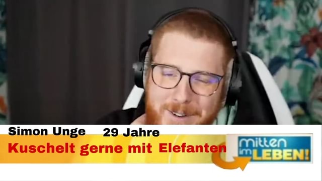 Simon Unge 29 Jahre Kuschelt mit Flot Ae - Keke