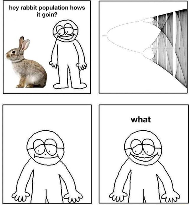 Hey rabbit population hows it goin? - iFunny