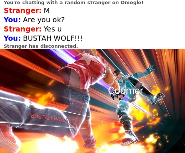 You're chatting with a random stranger on Omegle! Stranger: M You: Are ...