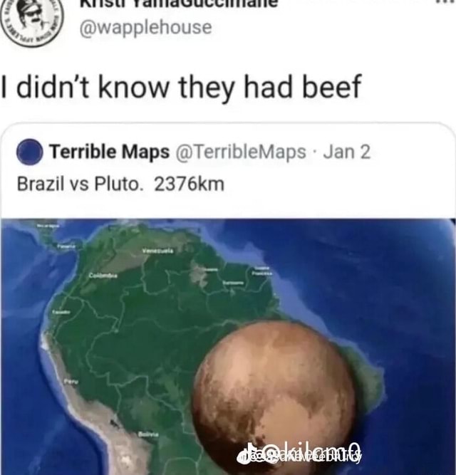 I EX @wepplehouse I didn't know they had beef Terrible Maps ...