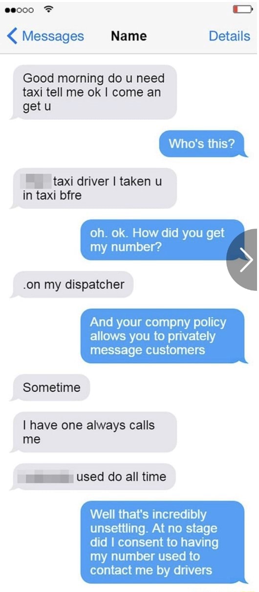 What’s wrong with a taxi driver picking up a girl and generating ...