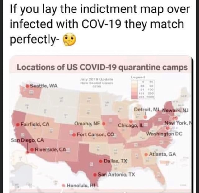 If you lay the indictment map over infected with COV-19 they match ...