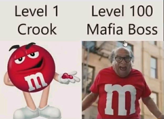 Level 1 Level 100 Crook Mafia Boss - iFunny Brazil