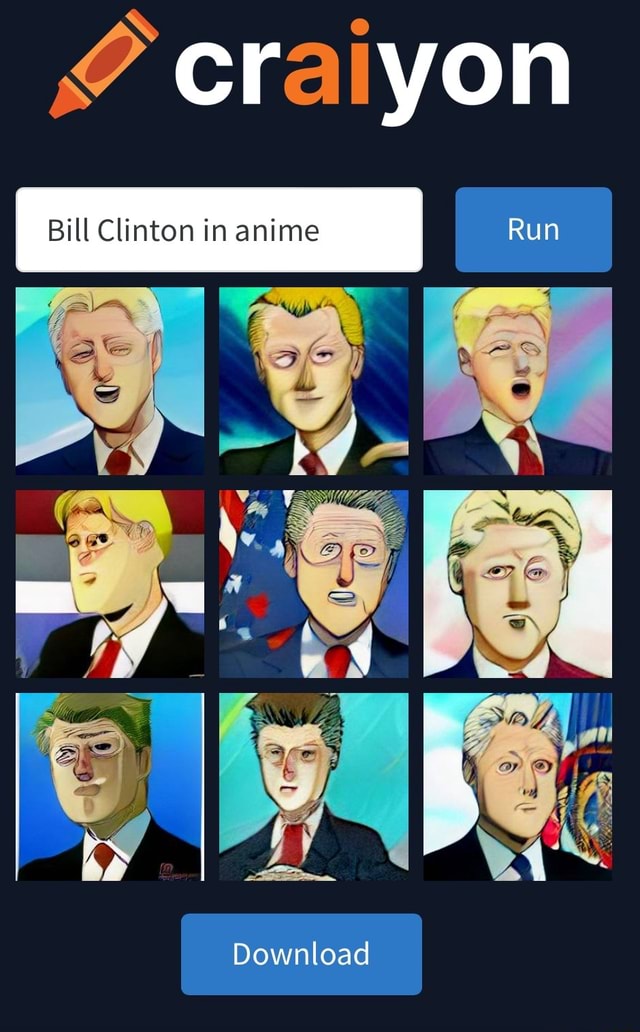 Cr yon Bill Clinton in anime Run I I Download - iFunny
