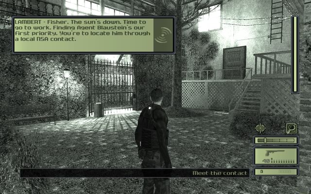 Here are some of game screenshots I took of Splinter Cell (2002 ...
