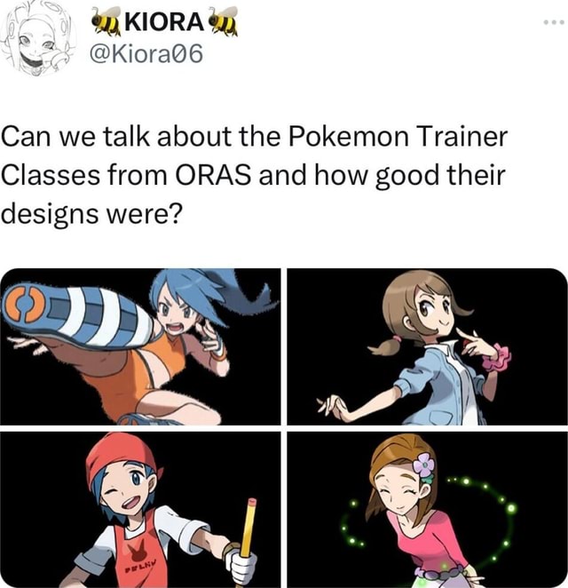 Can we talk about the Pokemon Trainer Classes from ORAS and how good ...