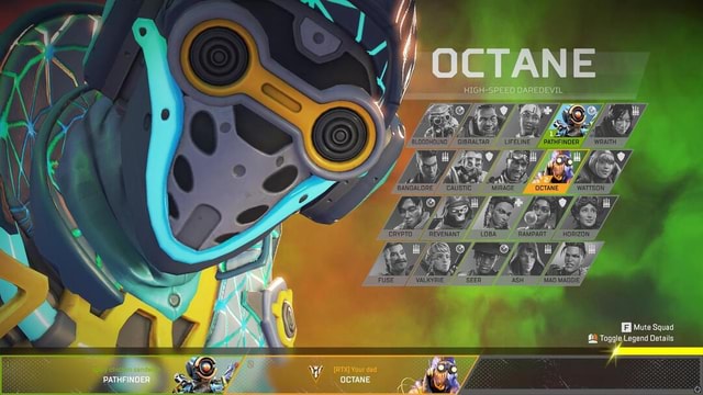 OCTANE HIGH-SPEED DAREDEVIL BLOODHOUND GIBRALTAR GALORE WRAITH OCTANE ...