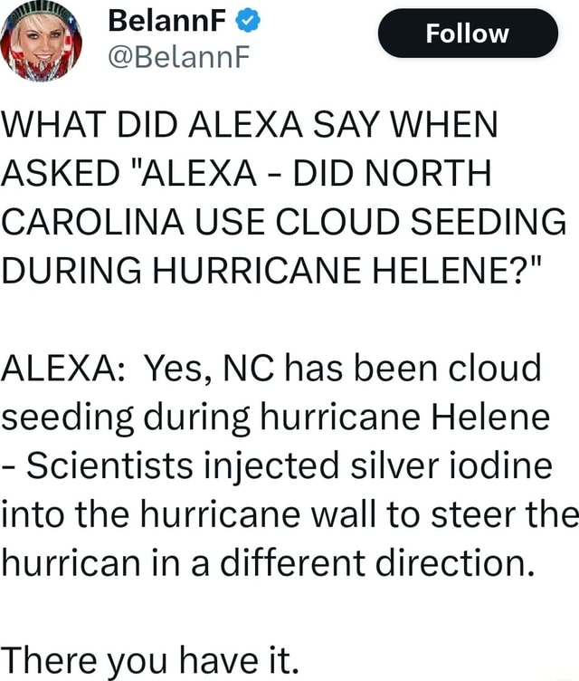 BelannF @ @BelannF Follow WHAT DID ALEXA SAY WHEN ASKED "ALEXA - DID ...