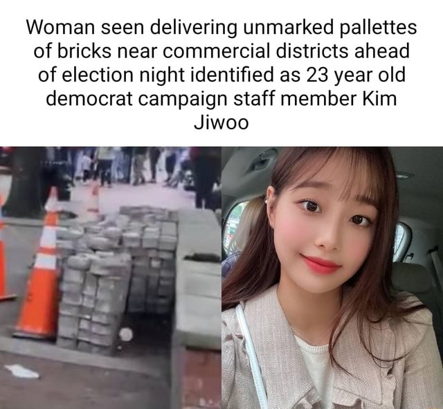 Woman seen delivering unmarked pallettes of bricks near commercial ...