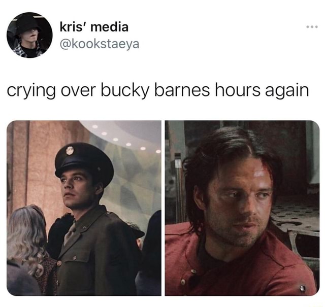 Kris' crying over bucky barnes hours again 4) - iFunny