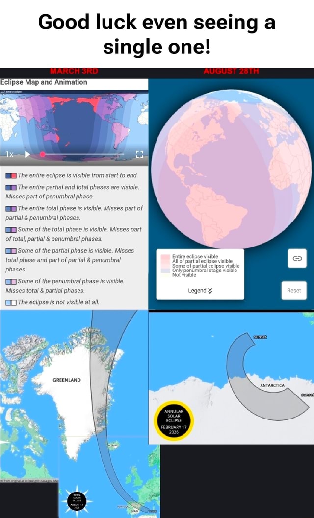 Good luck even seeing a single one! Eclipse Map and Animation The ...