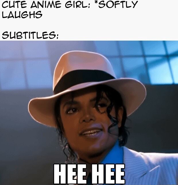 CUTE ANIME GIRL: "SOFTLY LAUGHS SUBTITLES: HEEHEE - iFunny