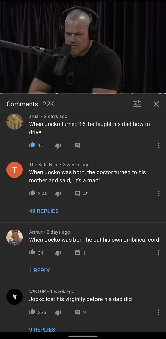 2 days ago When Jocko turned 16, he taught his dad how to drive. When ...