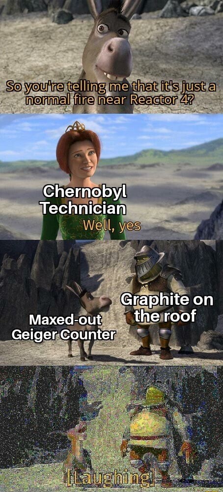 Chernobyl Technician Graphite on Maxed-out the roof Geiger Counter - iFunny