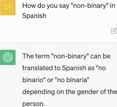How do you say "non-binary" in Spanish The term "non-binary" can be ...