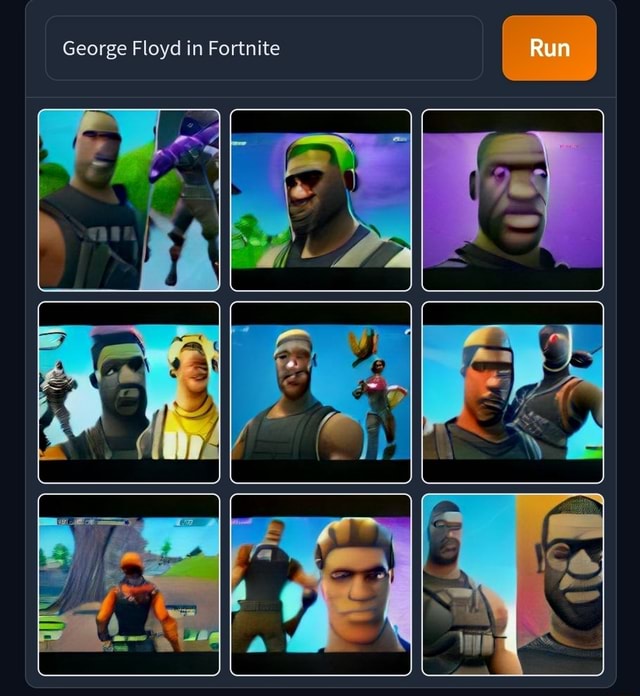 Run George Floyd in Fortnite - iFunny