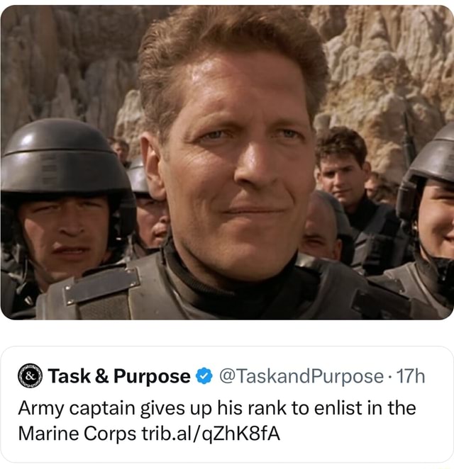 Task & Purpose @TaskandPurpose Army captain gives up his rank to enlist ...