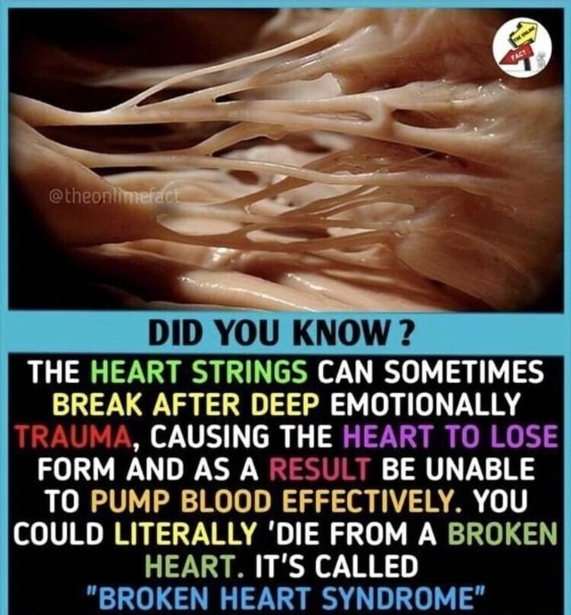 DID YOU KNOW THE HEART STRINGS CAN SOMETIMES BREAK AFTER DEEP ...
