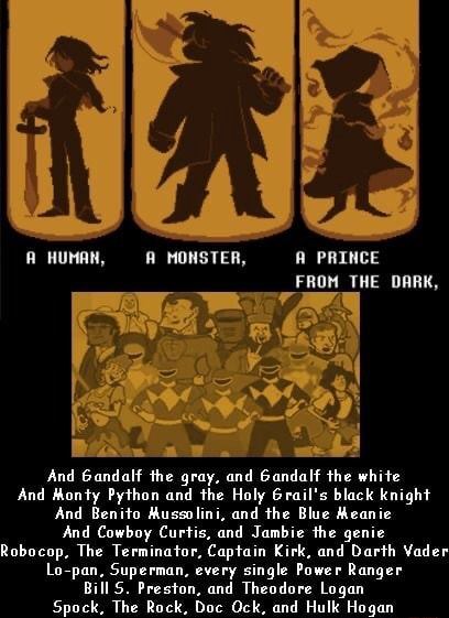 A HUMAN, MONSTER, PRINCE FROM THE DARK, And Gandalf the gray, and ...