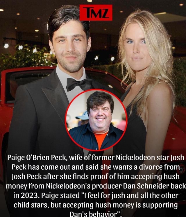 Paige O'Brien Peck, wife of former Nickelodeon star Josh Peck has come ...
