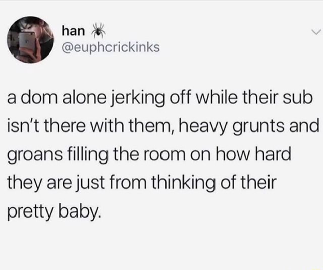 A Dom Alone Jerking Off While Their Sub Isnt There With Them Heavy