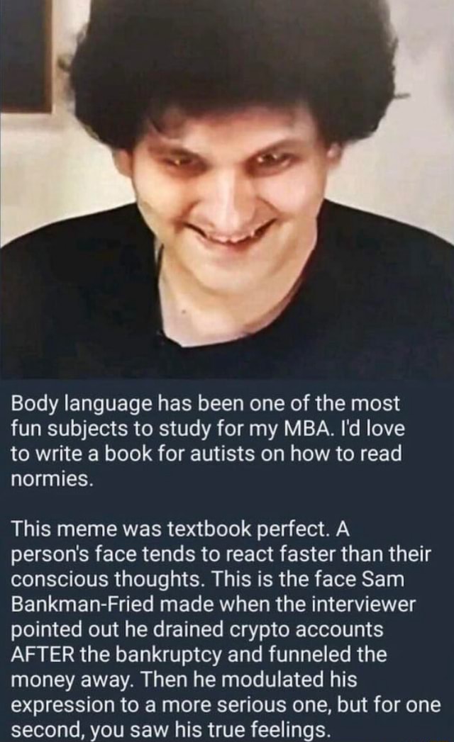 Body language has been one of the most fun subjects to study for my MBA ...