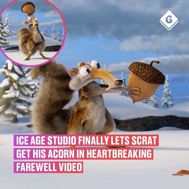ICE AGE STUDIO FINALLY LETS SCRAT GET HIS ACORN IN HEARTBREAKING ...