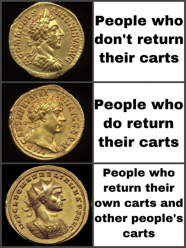 People who don't return their carts People who do return their carts ...