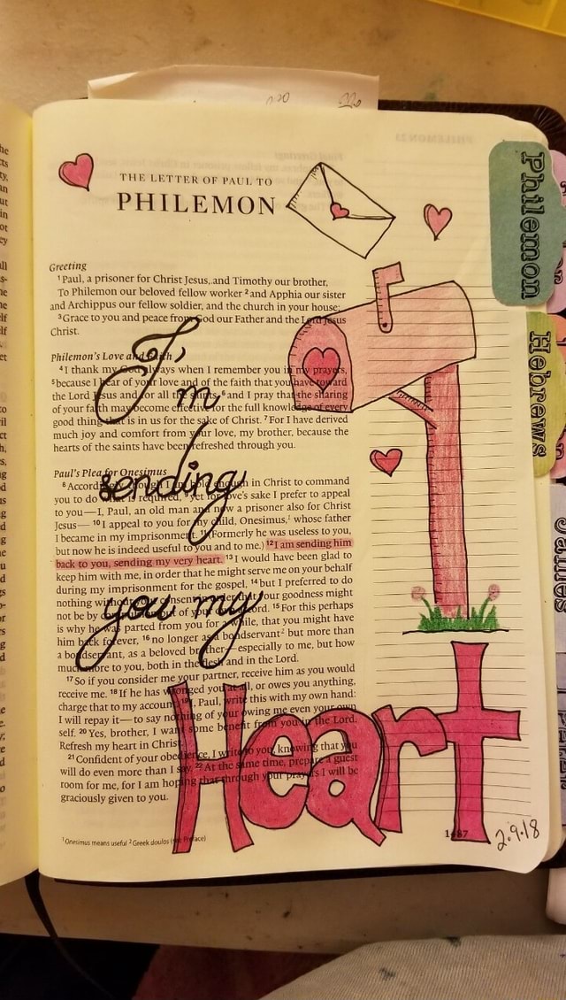 Philemon's Love al il ct THE LETTER OF PAUL TO PHILEMON eting 'paul, a ...