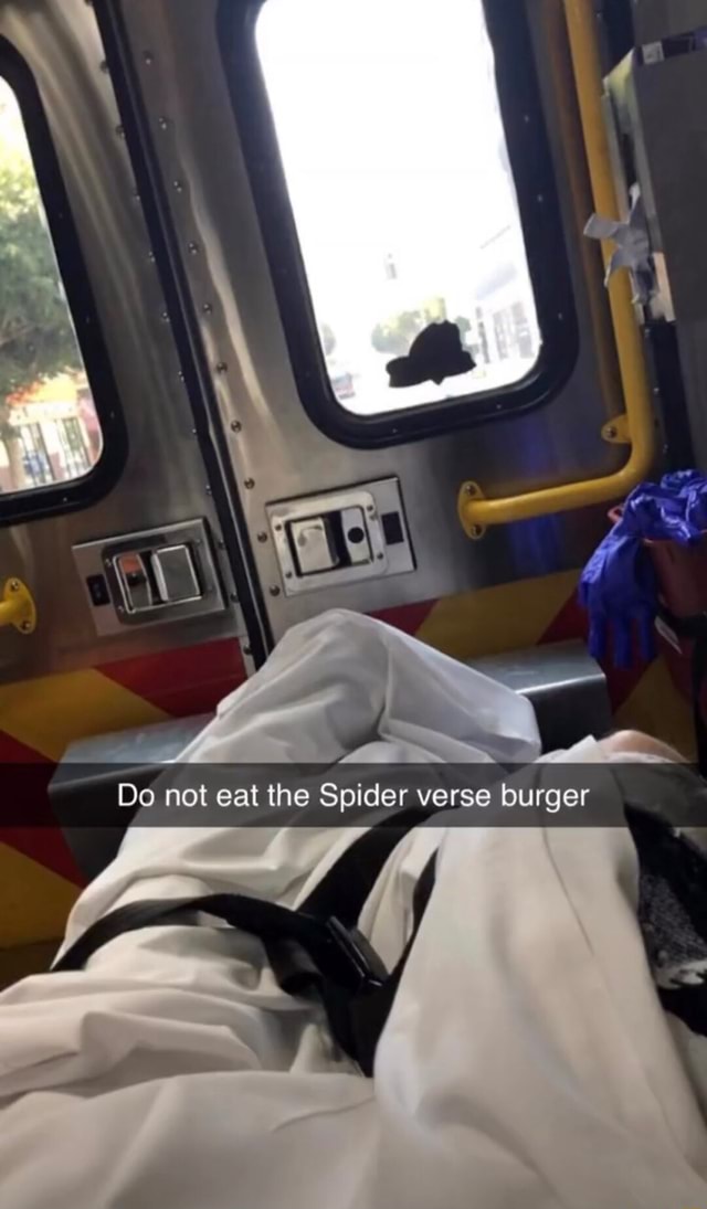 Do not eat the Spider verse burger - iFunny