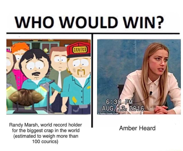 WHO WOULD WIN? Randy Marsh, world record holder for the biggest crap in ...