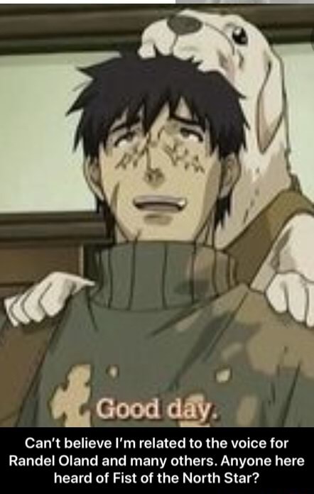 Can't believe I'm related to the voice for Randal Oland and many others ...