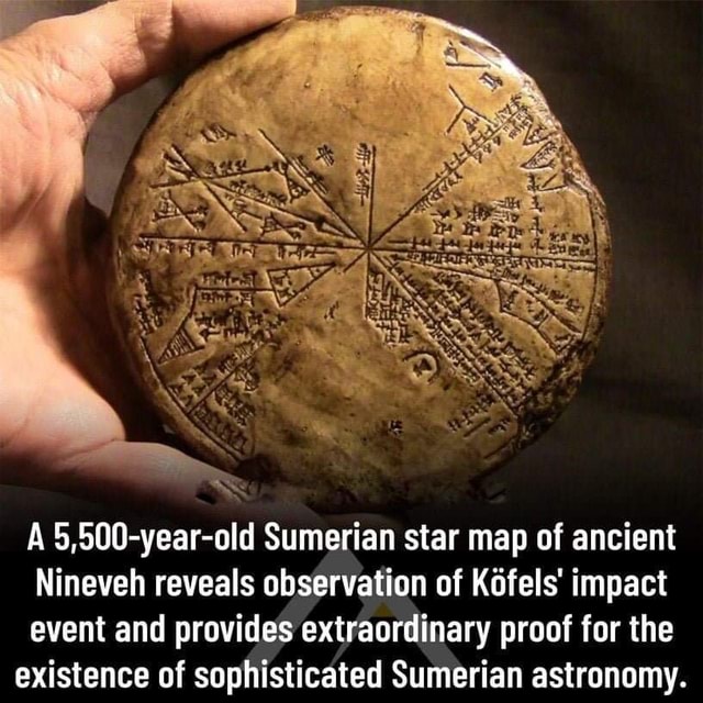 AS 500-year-0 ald Sumerian star map of ancient Nineveh reveals ...