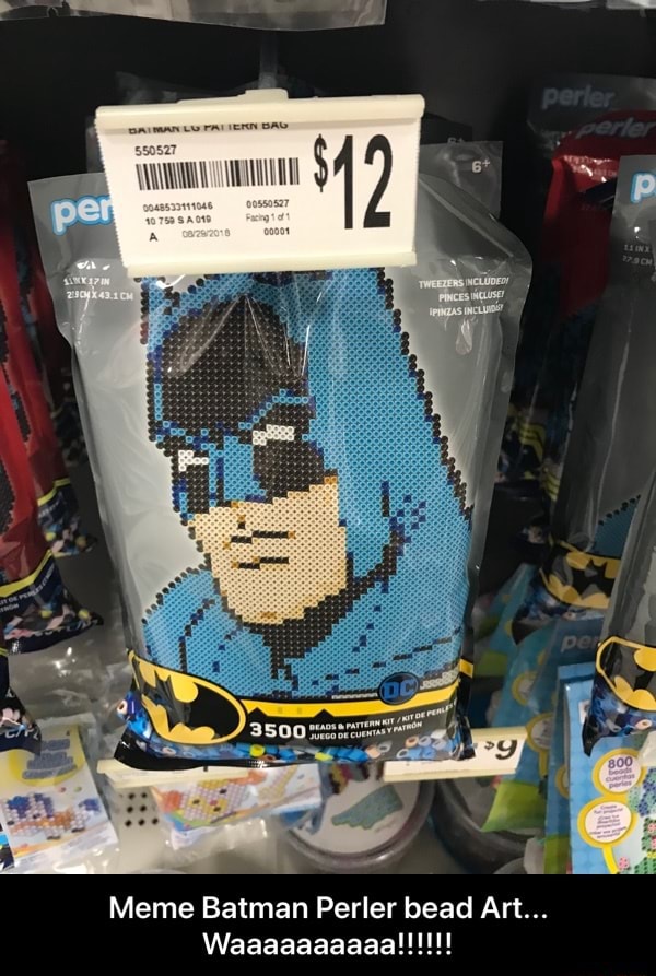 Meme Batman Perler bead Art... Waaaaaaaaaa!!!!!! - Meme Batman Perler ...