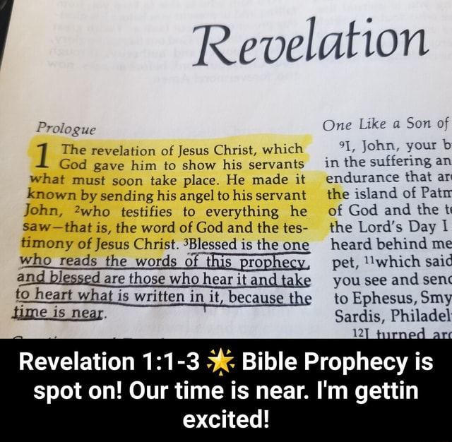 Revelation Prologue The Revelation Of Jesus Christ Which God Gave Him