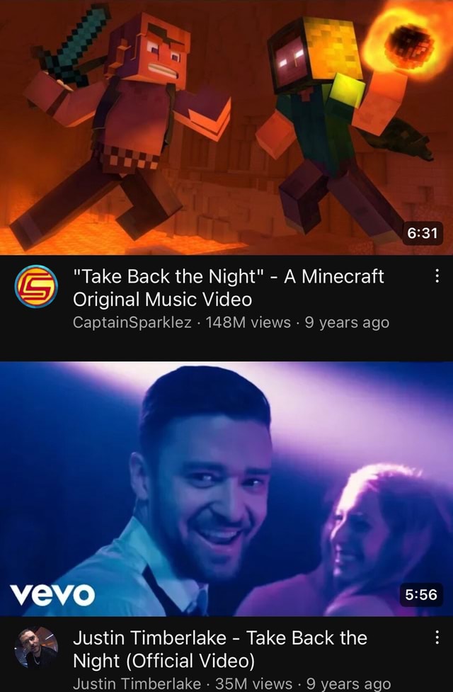 "Take Back the Night" - A Minecraft Original Music Video ...