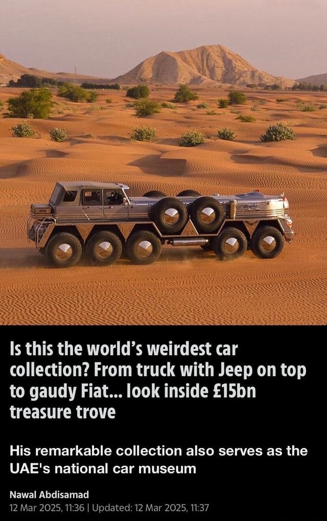 Is this the world's weirdest car collection? From truck with Jeep on ...