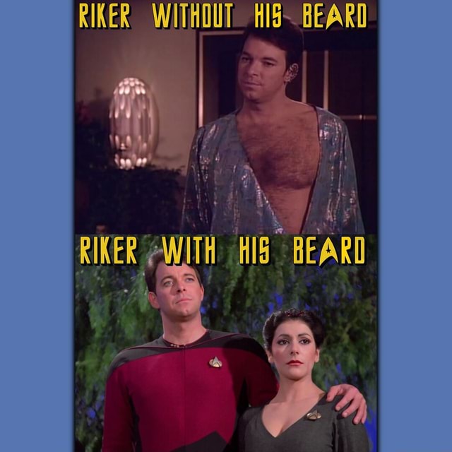 OK, yes, I know Riker is canonically pansexual, but... the joke was too ...
