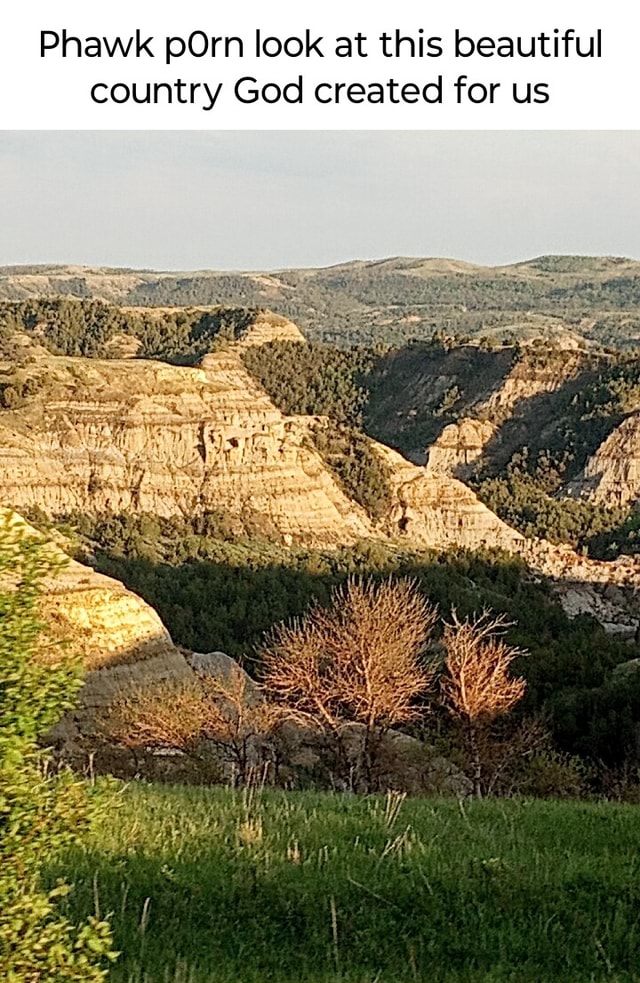 Phawk pOrn look at this beautiful country God created for us - iFunny