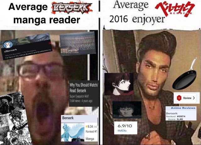 Average I Average manga reader 2016 enjoyer Why You Should Watch/ Read ...