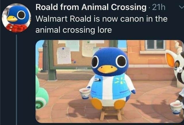 Roald from Animal Crossing Walmart Roald is now canon in the animal ...