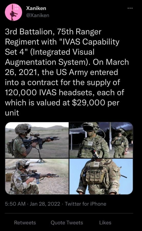 Battalion, 75th Ranger Regiment with "IVAS Capability Set 4 ...