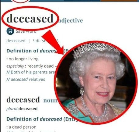 Deceased rjcctive deceased I \di- tno longer living 'ion of decea ...