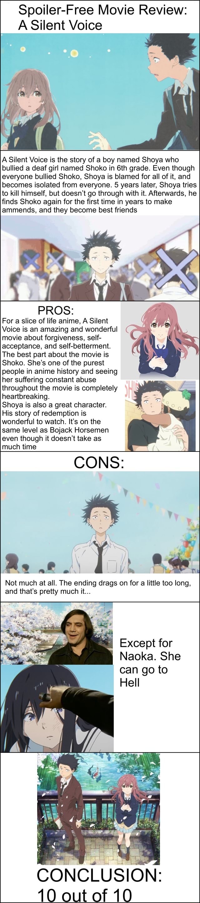 Spoiler-Free Movie Review: A Silent Voice A Silent Voice is the story ...