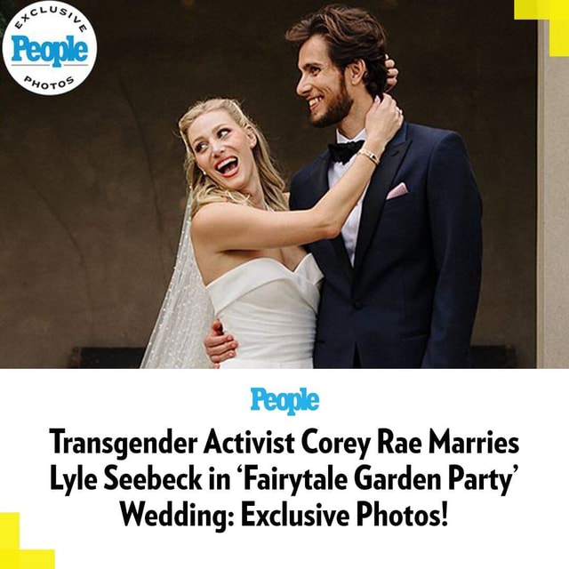 Transgender model and activist Corey Rae is married Rae tied the knot ...