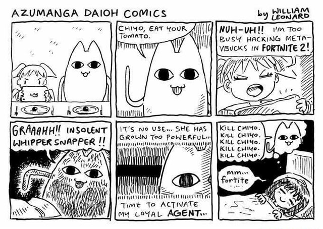 AZUMANGA DAIOH Comics by EAT NUH-VHIE Too BUSY HACKING META VBUCKS IN ...